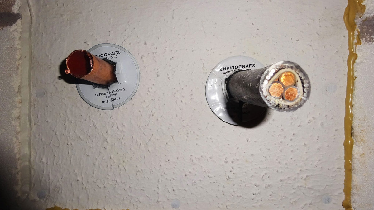 Cable & Pipe intumescent disc- Passive Fire Protection – Envirograf Ireland